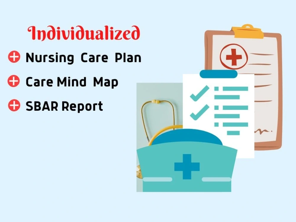 Individualized nursing care plan, mind map, or objective SBAR report ...