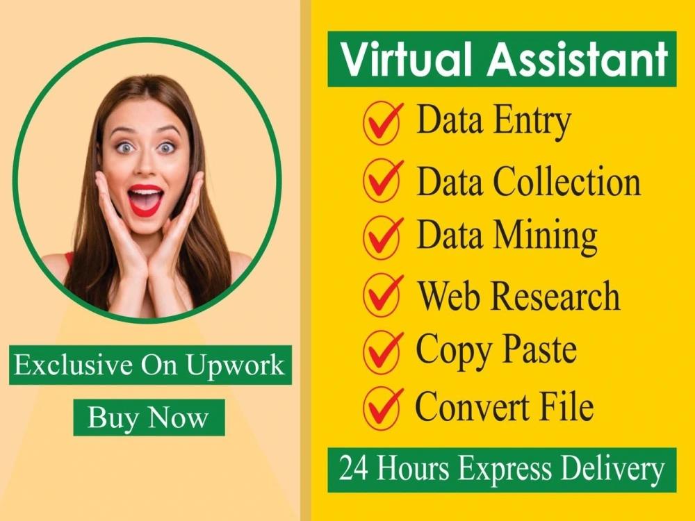Your virtual assistant for data entry and web research | Upwork