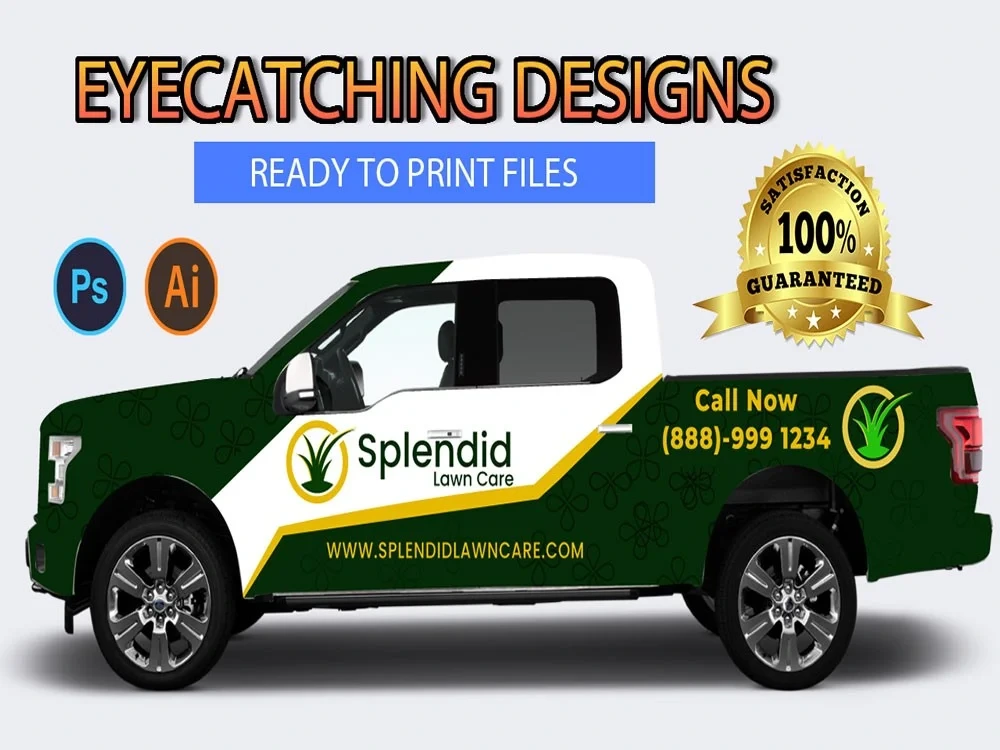 A custom eye-catching wrap design for your vehicle | Upwork