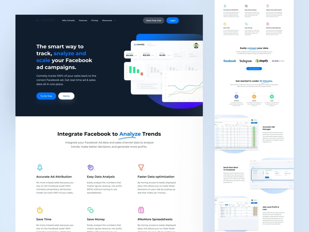 Intuitive custom landing page website UI UX | Upwork