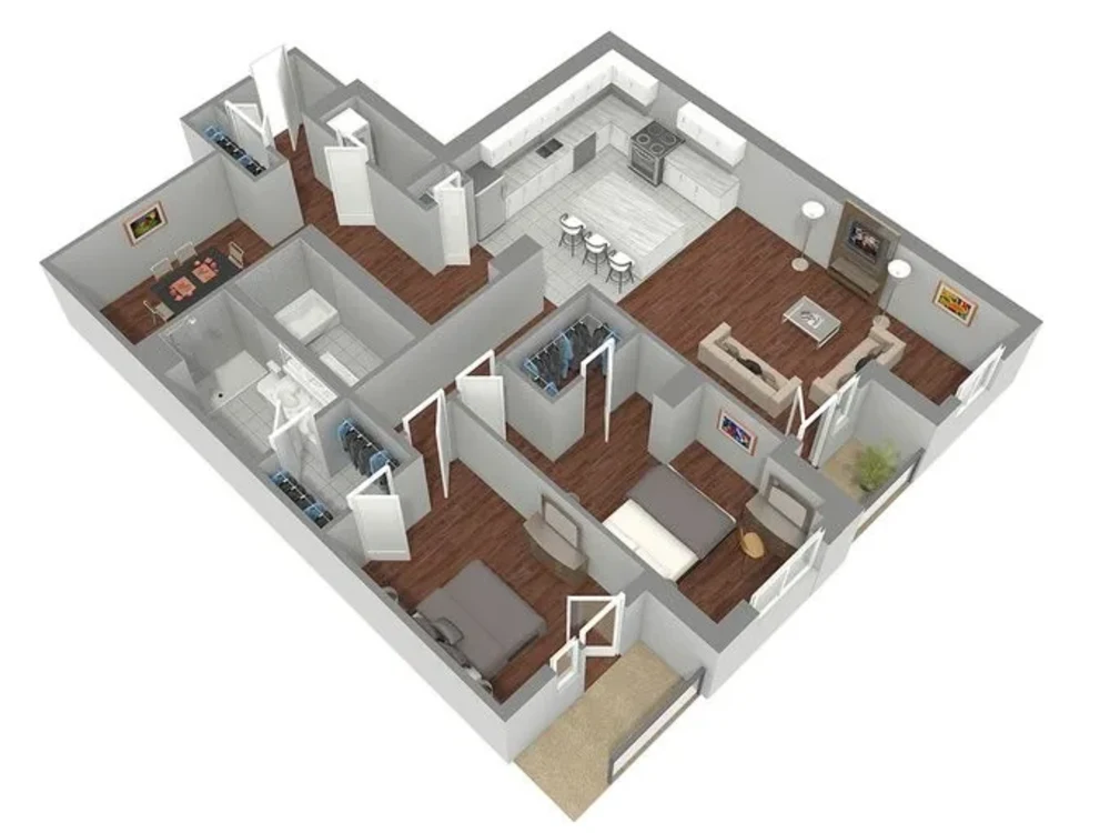 A Photo-realistic 3D rendering and 3D Floor plan for your home | Upwork