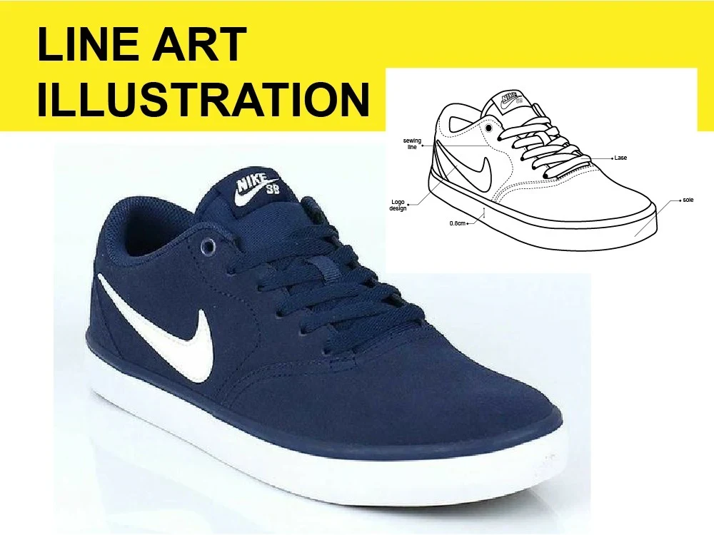 Detailed vector line art illustration or object outline | Upwork