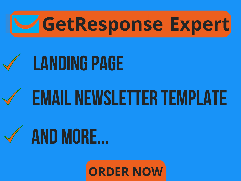 A getresponse expert to design landing page, email newsletter and more ...