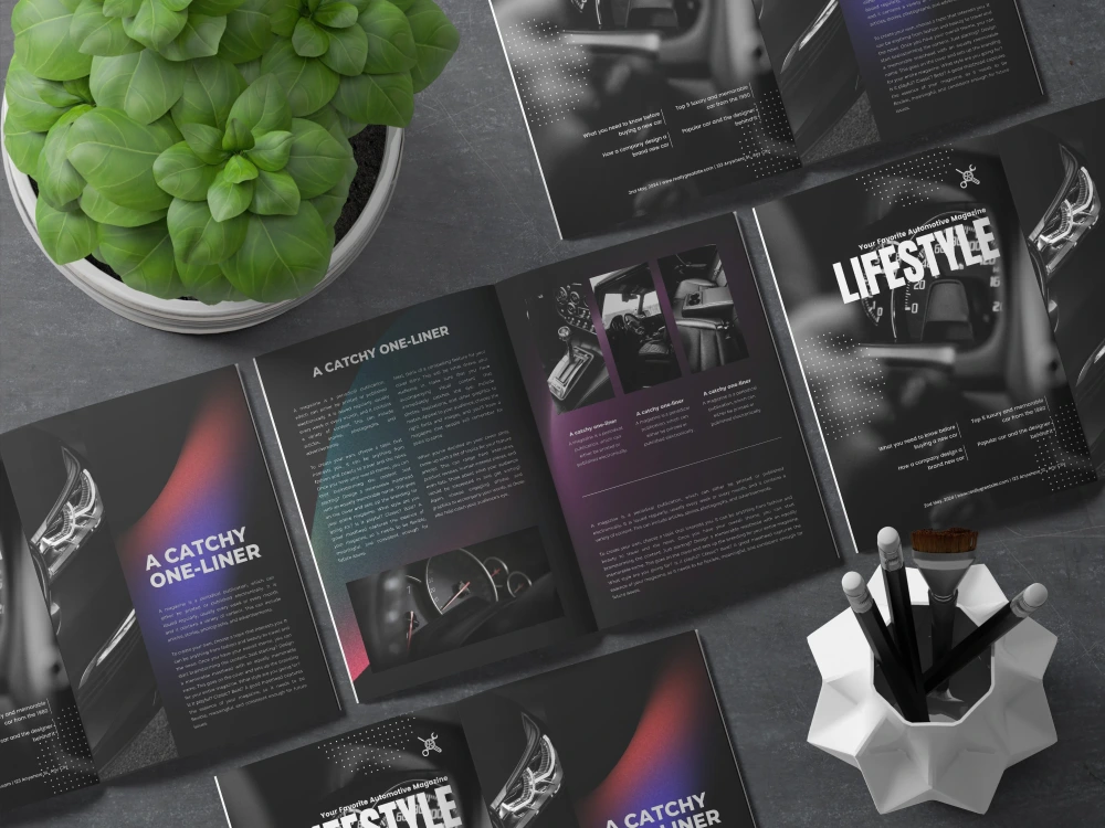 A catalog magazine brochure and poster in canva | Upwork