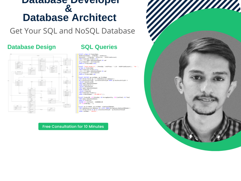 High-Quality Database Design and Complex SQL Queries Delivered Quickly | Upwork