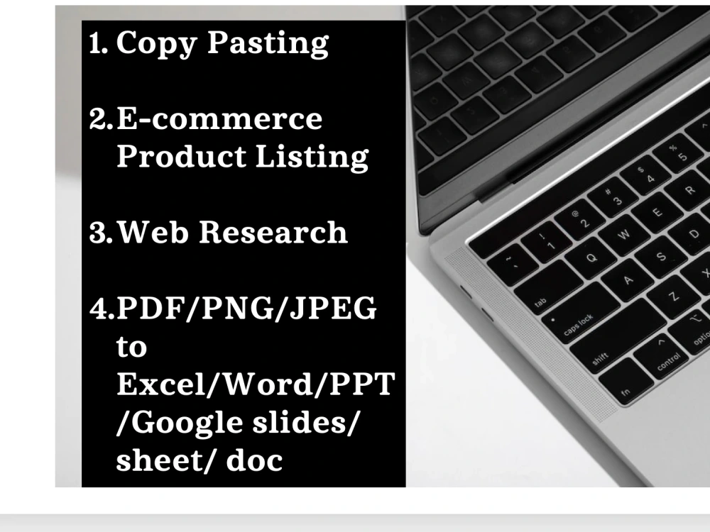 Precise data entry & manual typing service | Upwork