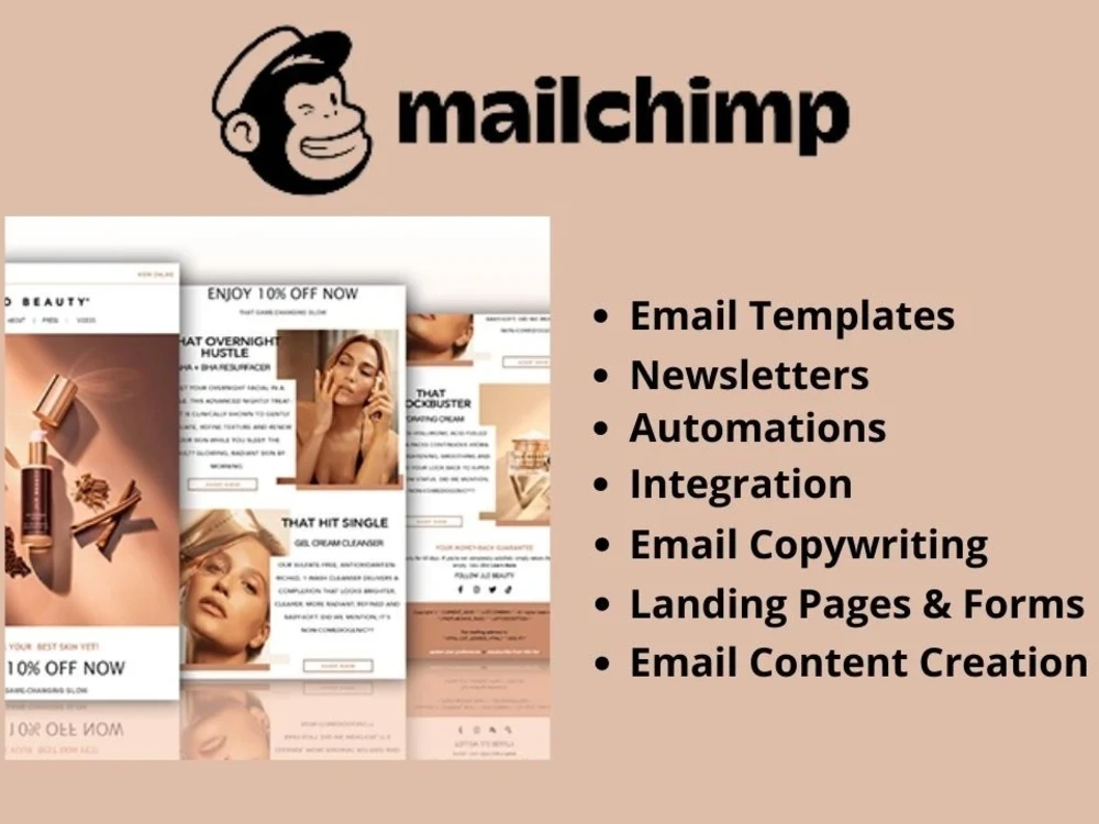 A Responsive, Editable MailChimp Email Newsletter Template, Landing Page. | Upwork