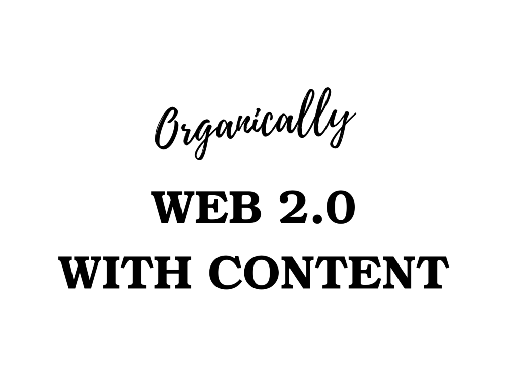 Manual Web 2.0 Creation With Handwritten Content Using On-Page Tactics ...