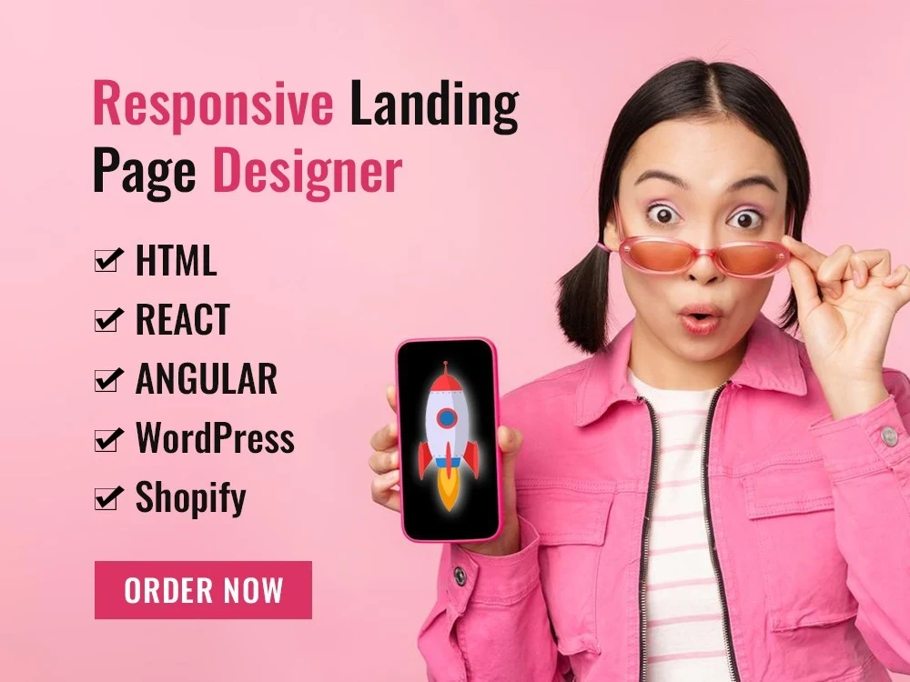 A Landing Page In Reactjs Angularjs Html Css Bootstrap Wordpress Upwork