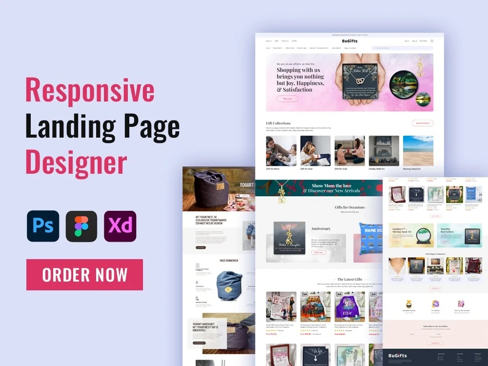 A Landing Page In Reactjs Angularjs Html Css Bootstrap Wordpress Upwork