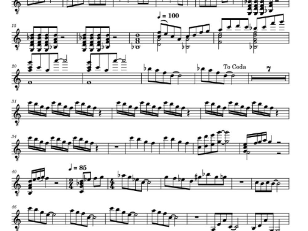 Transcription either of a handwritten score or an audio recording | Upwork