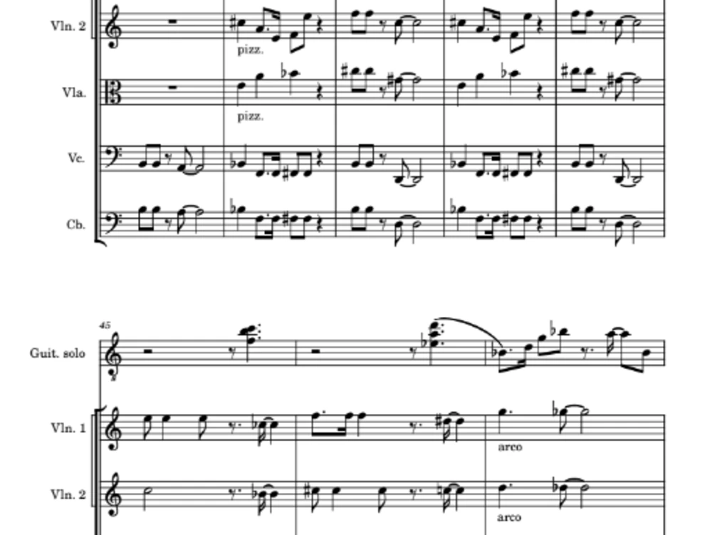 Transcription either of a handwritten score or an audio recording | Upwork