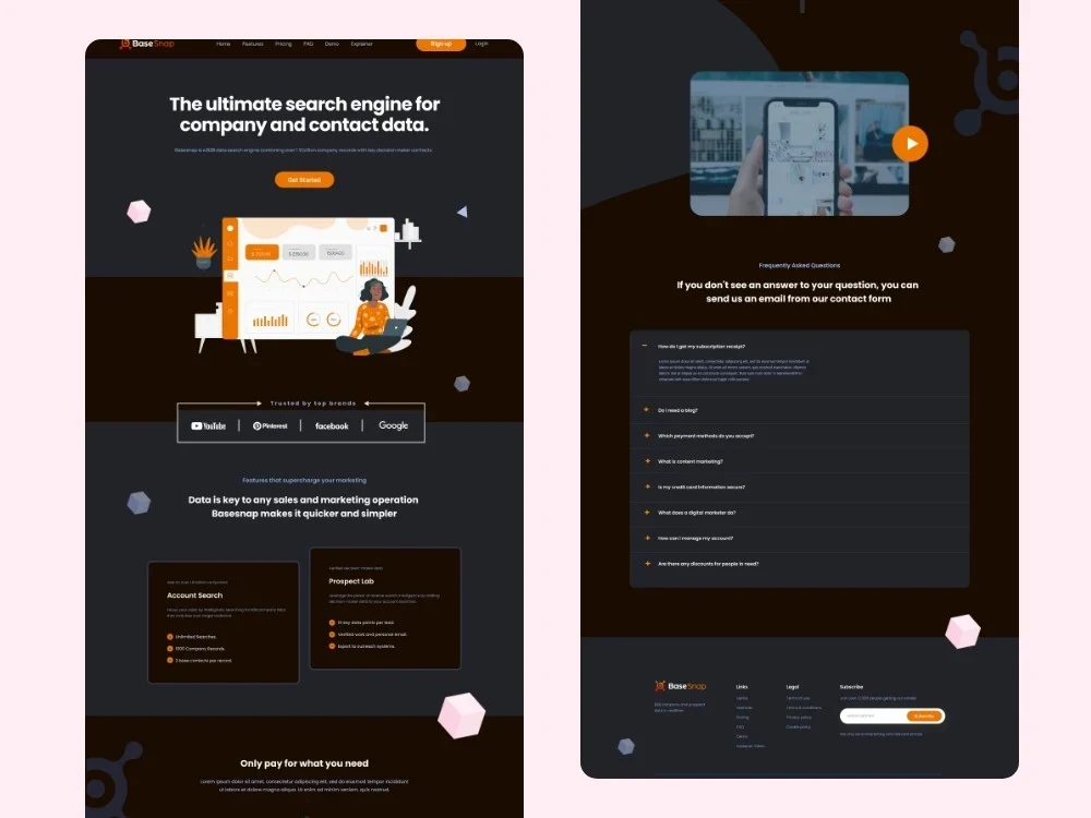 Dashboard, Web Apps, Saas Landing page or Software UI UX design Figma or XD | Upwork