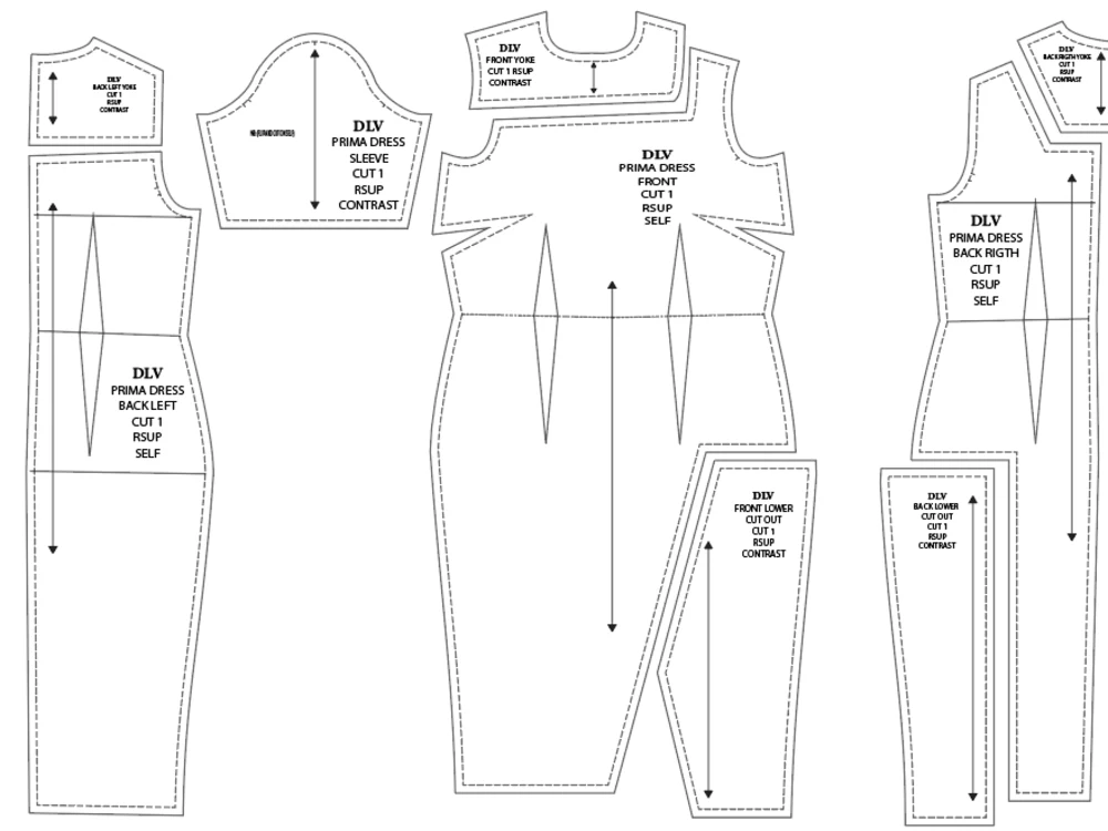 PDF sewing patterns and grading | Upwork