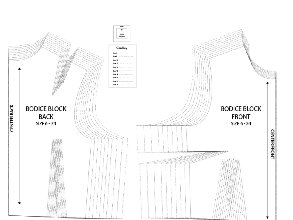 PDF sewing patterns and grading | Upwork