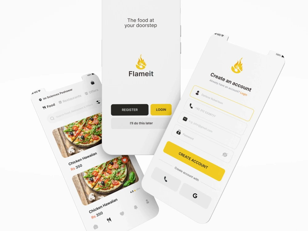 Stunning UI UX design for food related web, mobile app | Upwork