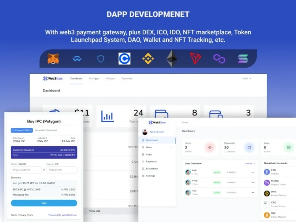 Web3 dApp with DEX, IDO, NFT marketplace, launchpad and Metamask | Upwork