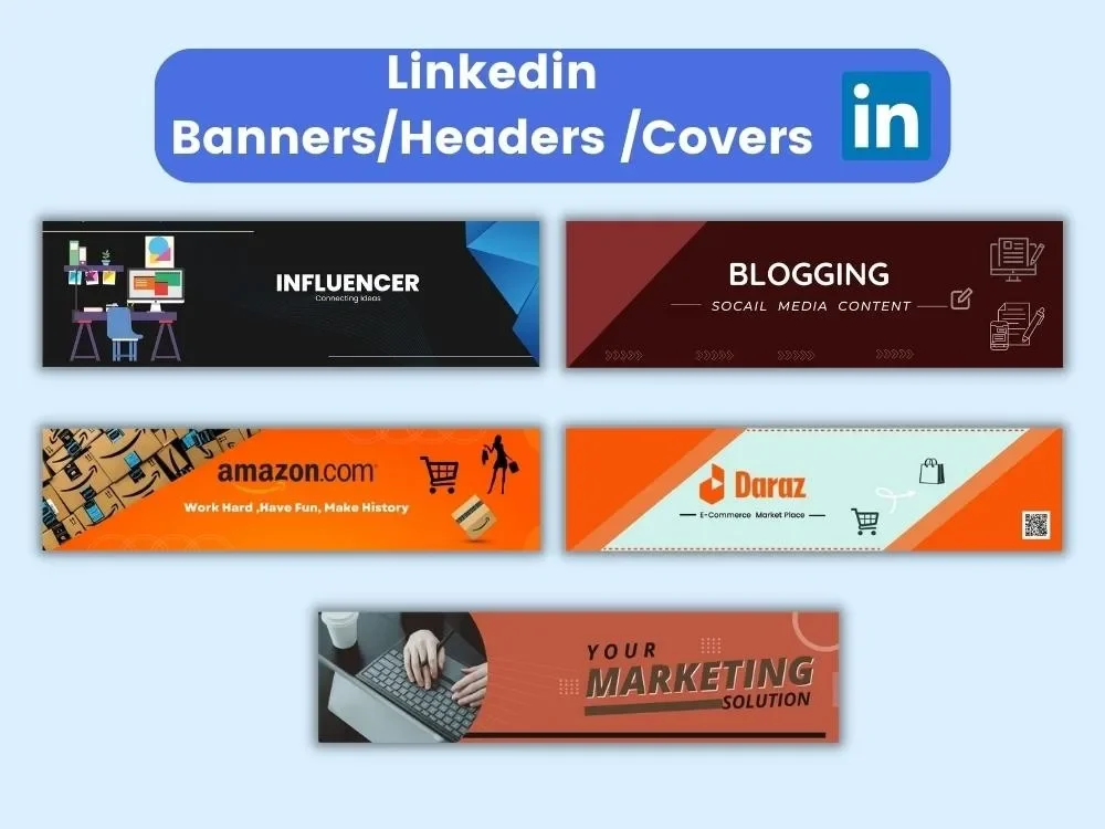 Professional, attractive Linkedin Banners/ Covers/ Headers | Upwork