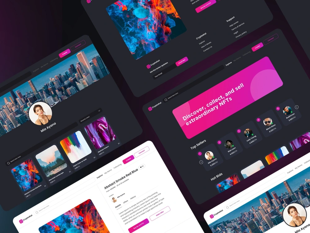 Minimal and Modern Website UI/UX with PSD/XD or Figma | Upwork