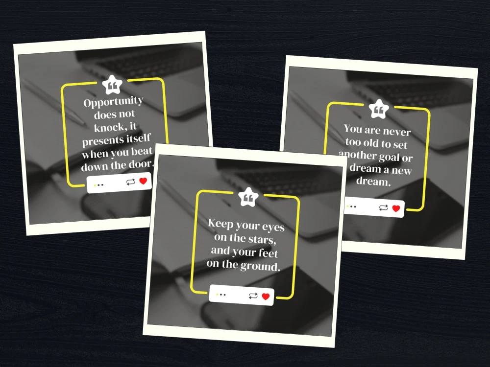 Motivational/inspirational social media quotes images | Upwork