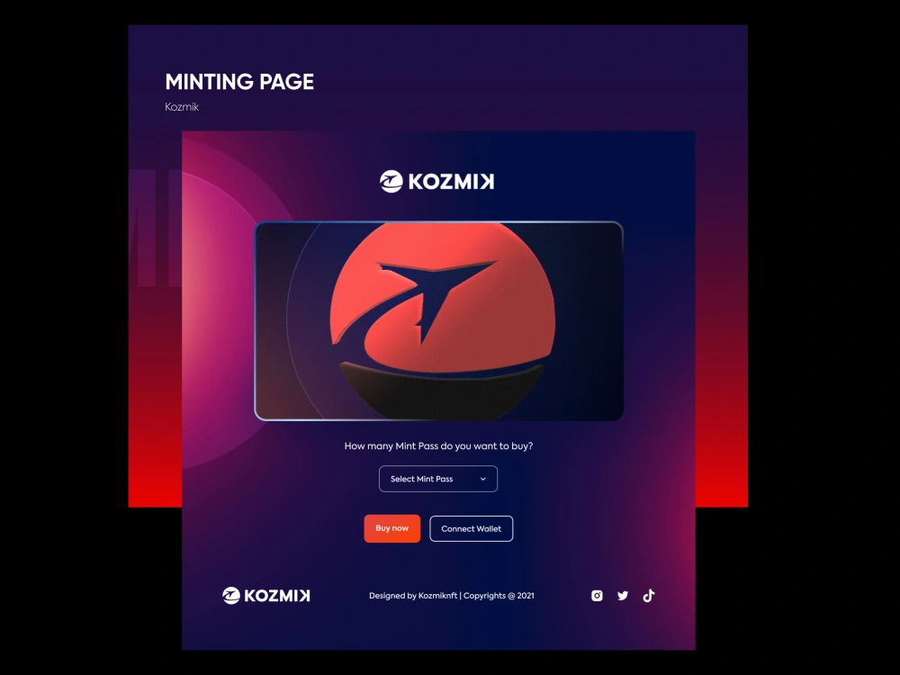 An amazing NFT minting page for your website. | Upwork