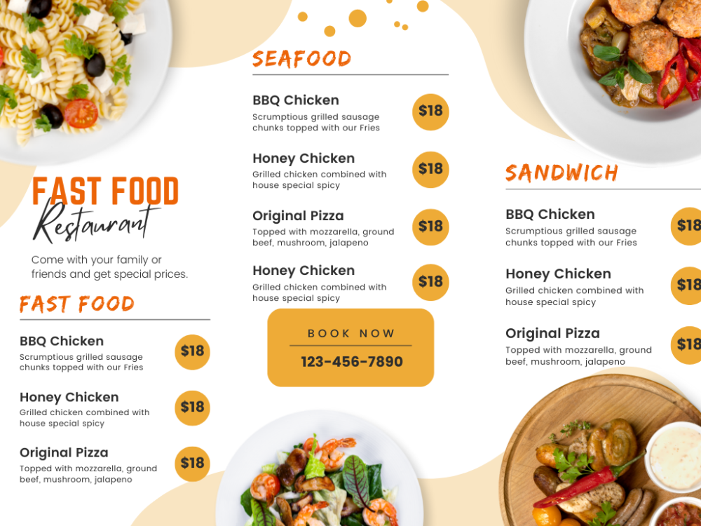 A classy menu design, food menu, restaurant menu, price list | Upwork