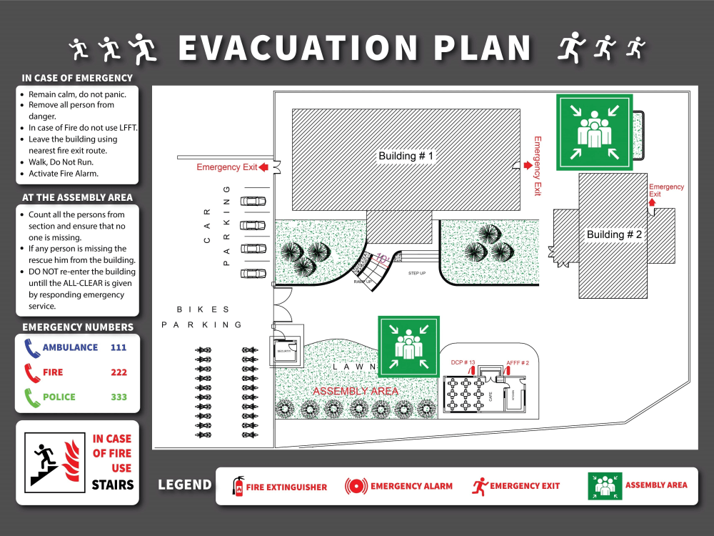 Emergency Evacuation Plans to display on your floors, for your safety ...
