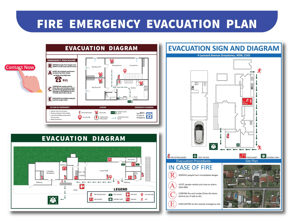 Emergency Evacuation Plans to display on your floors, for your safety ...