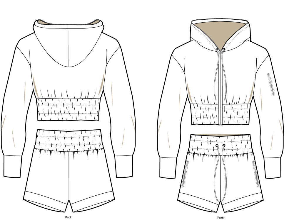 Professional Fashion Flat Drawing for your Fashion brand | Upwork
