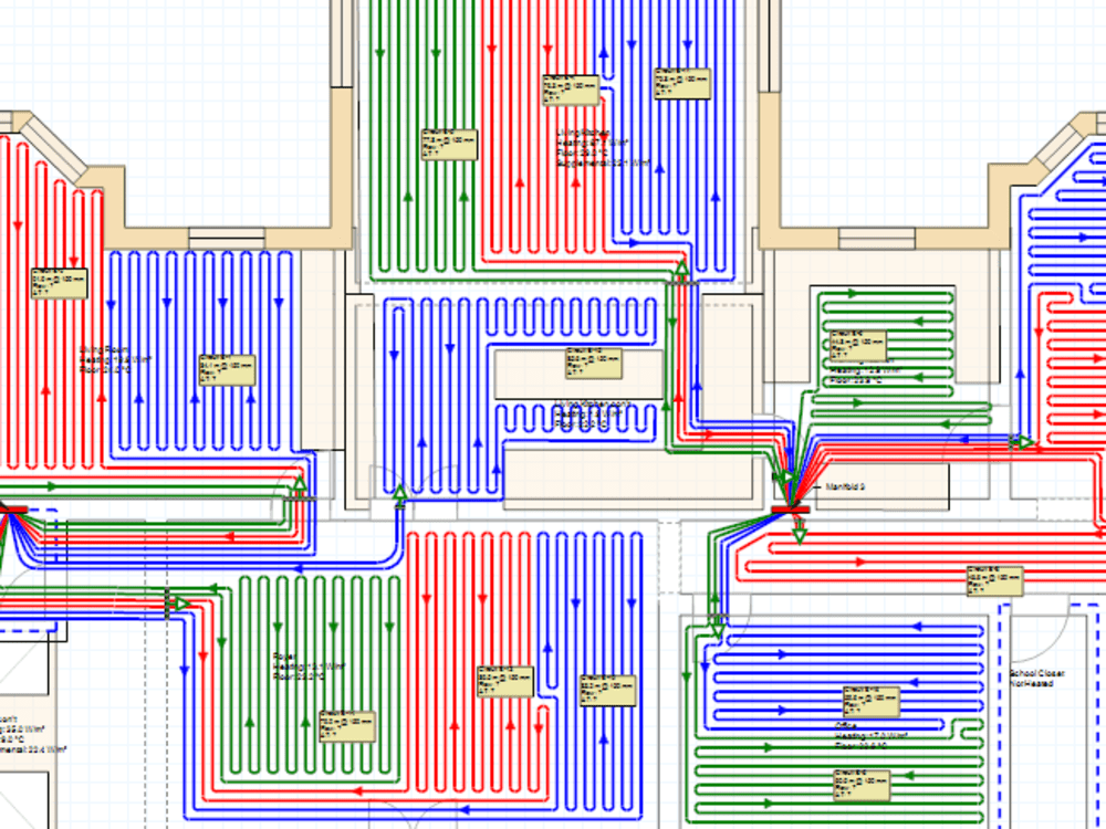Design of HVAC (underfloor,cooling) system and submit design ...