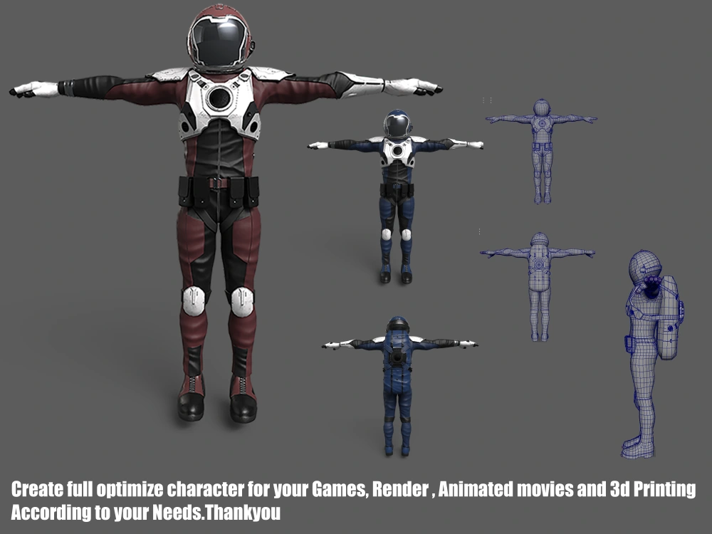 3d and rig awesome 3d humanoid character | Upwork
