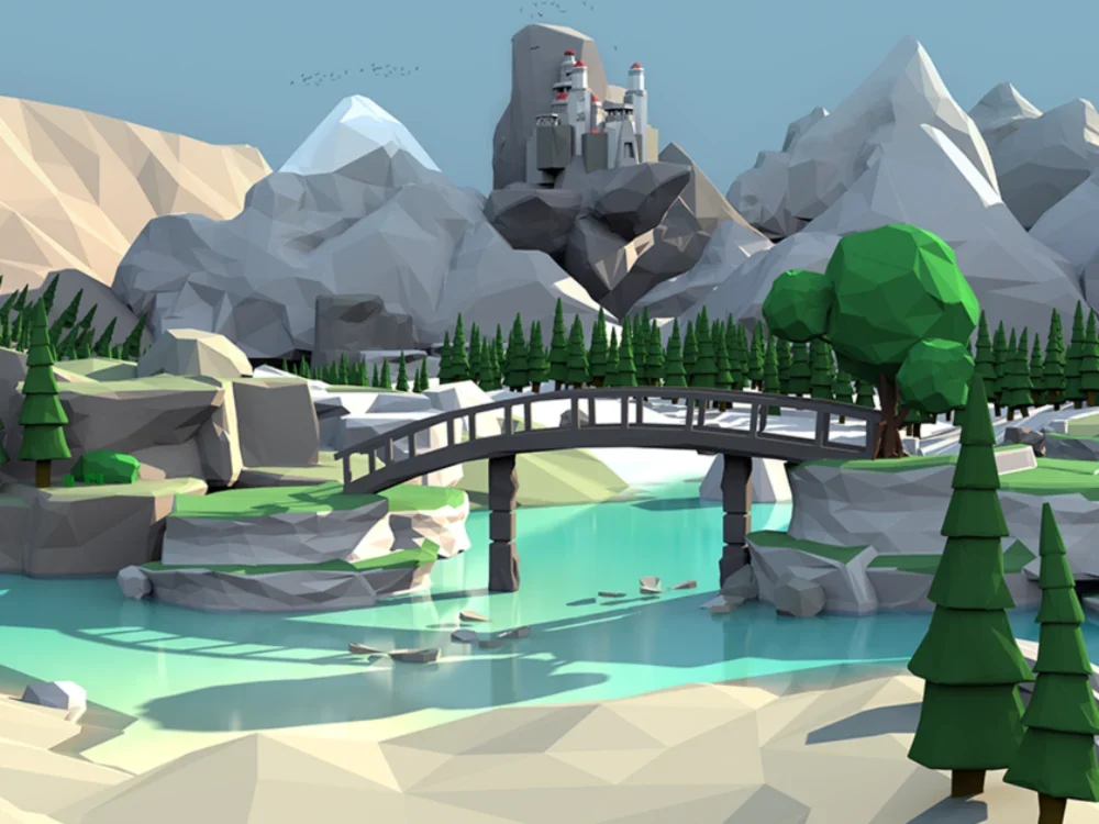 A low poly unity environment design for game | Upwork