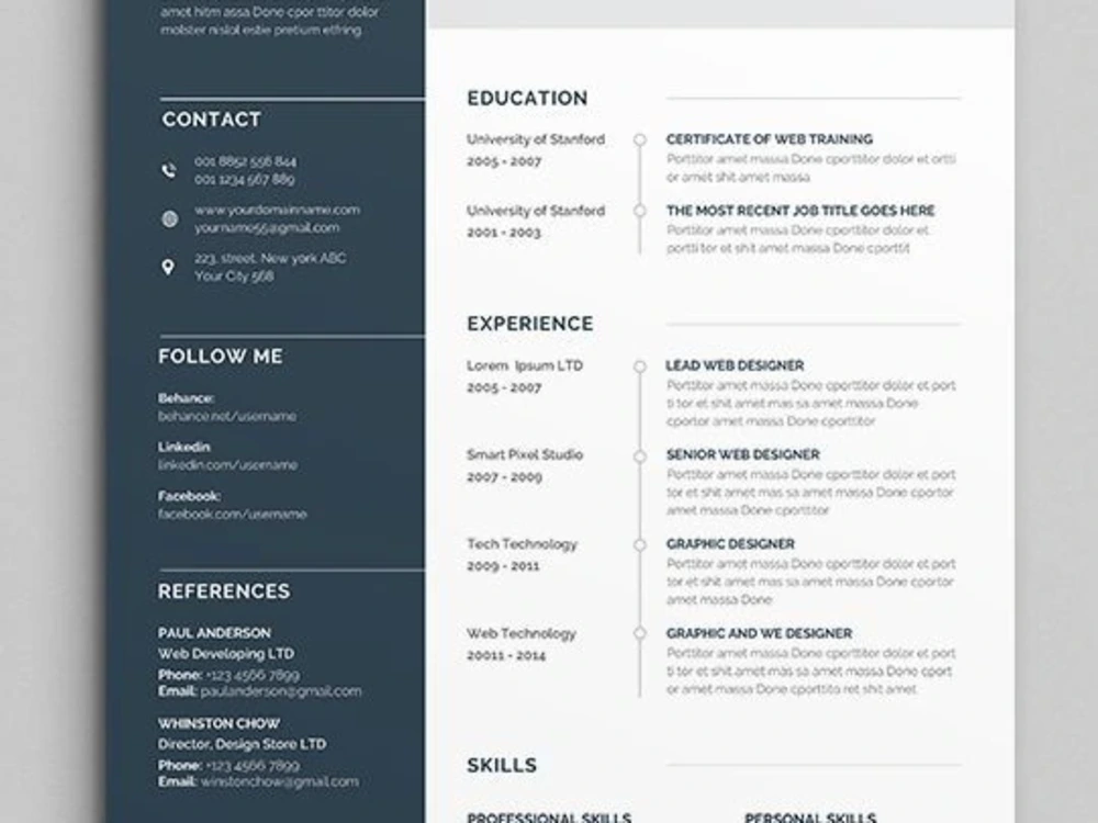 Best Resume perfect for your desired Job | Upwork