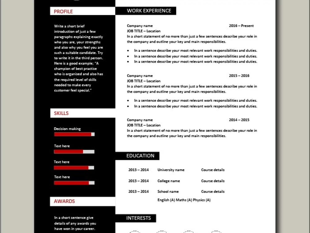 Best Resume perfect for your desired Job | Upwork