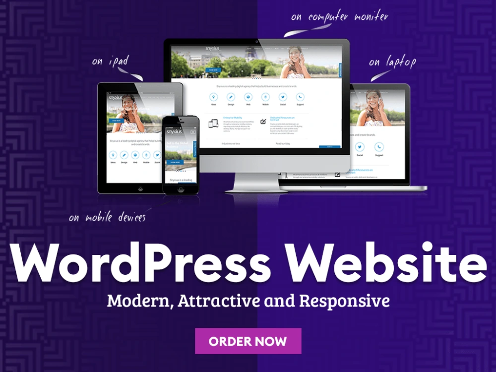 Modern Responsive Wordpress Website Upwork