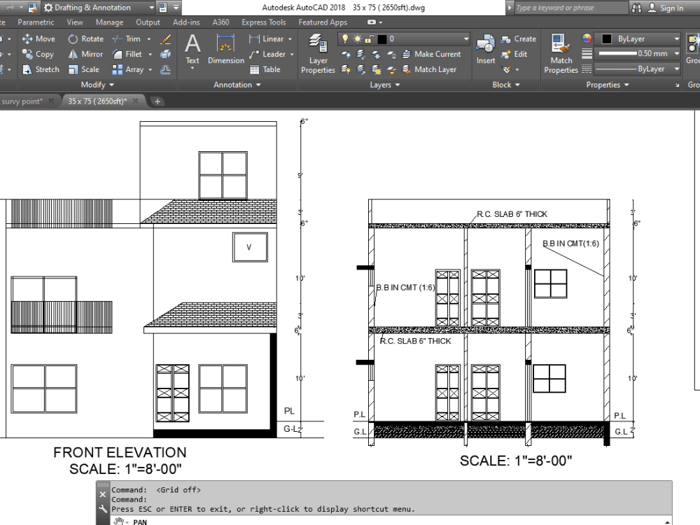 A 2D Floor Plan designed in AutoCAD completed in every aspect. | Upwork