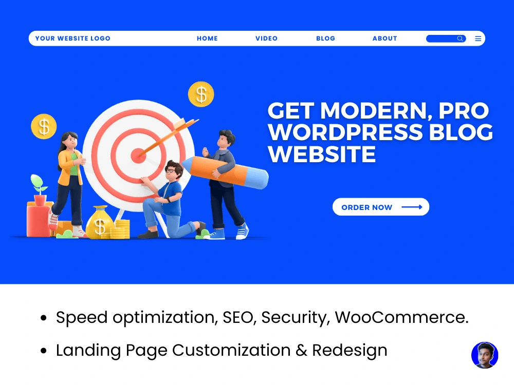 Modern WordPress, WooCommerce website, blog landing page design SEO, speed | Upwork