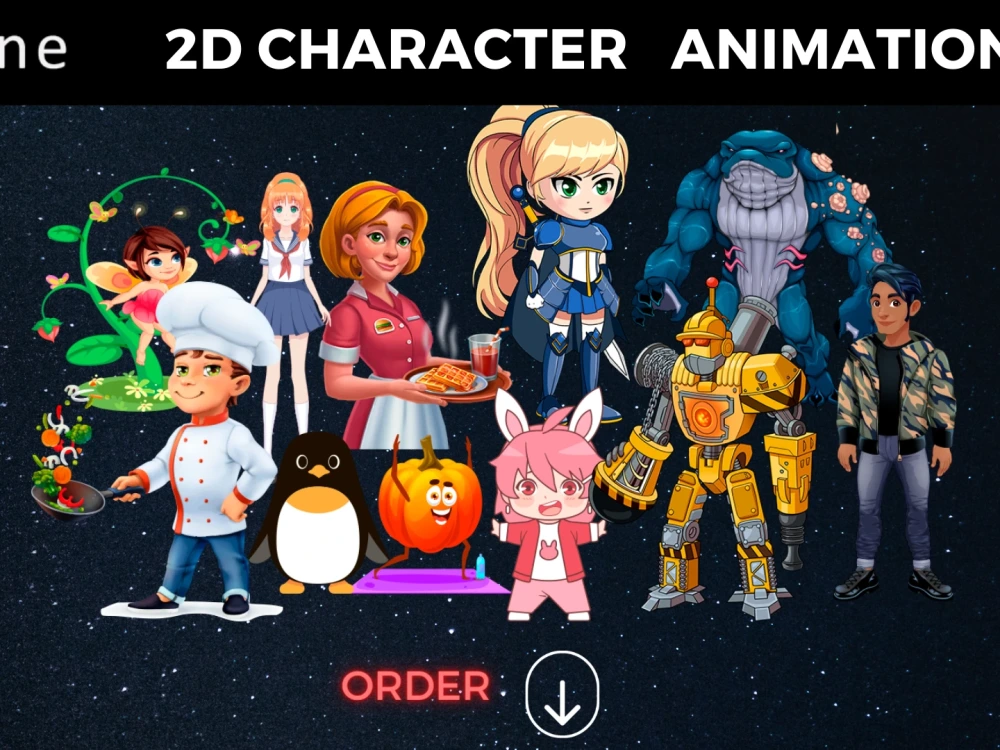 A professional 2d Animation for your games in Spine Pro | Upwork