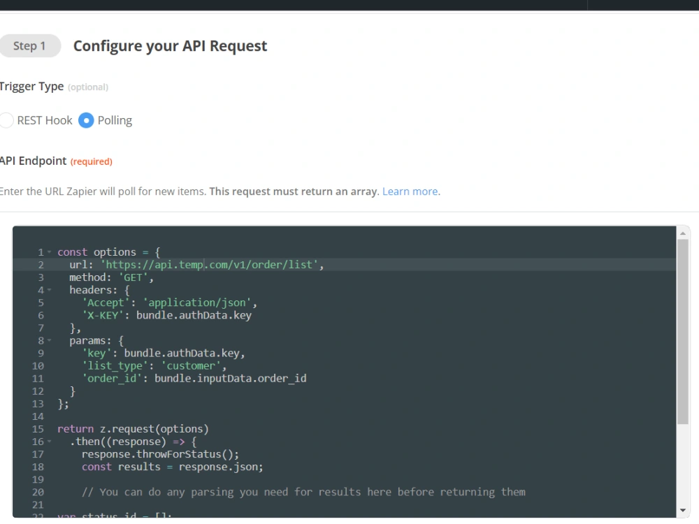 Zapier automation workflow (including custom APP via API) | Upwork