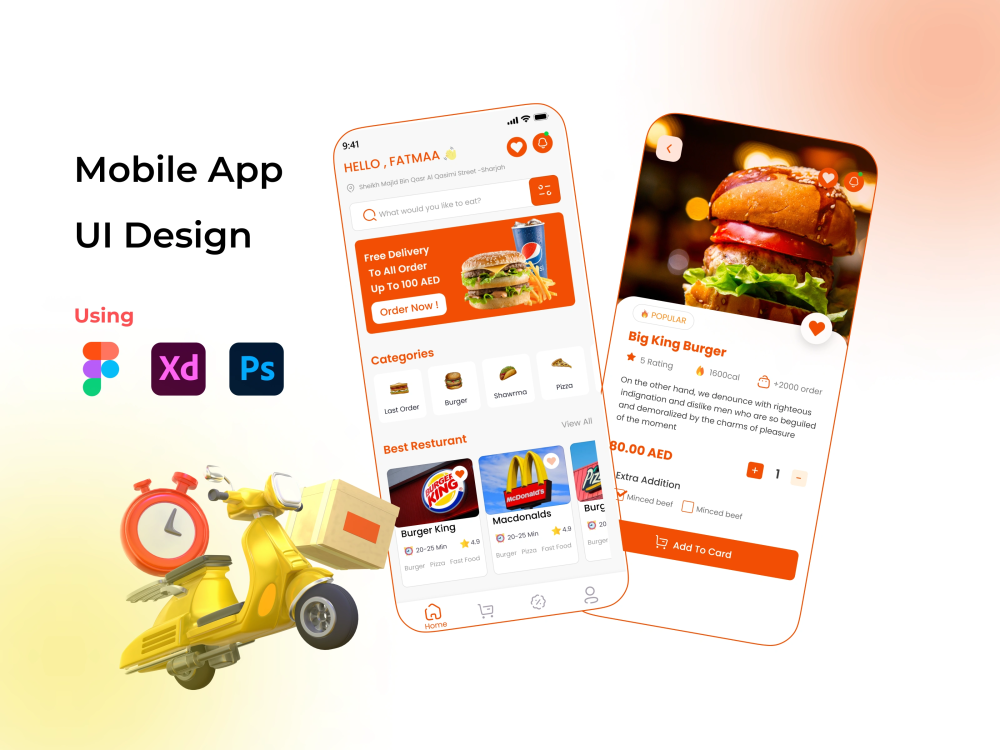 An easy, attractive and usable user interface design for your app | Upwork