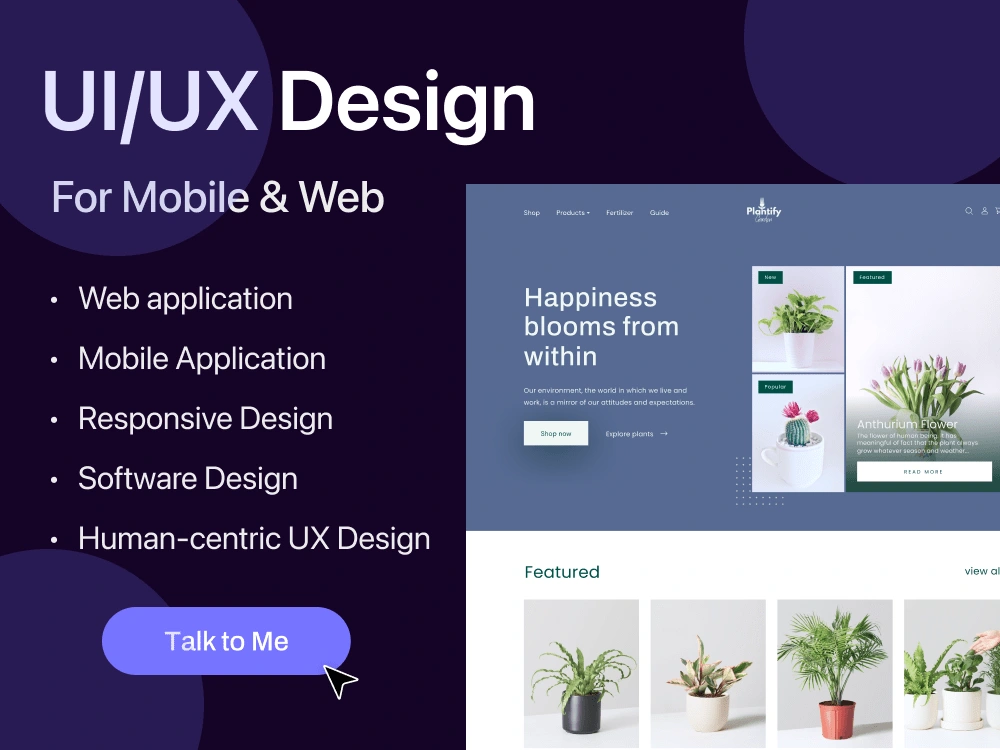 A responsive human-centric UI/UX Website, Web application, Mobile app | Upwork