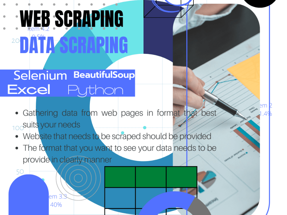 Web scraping from any page with a single click in Excel | Upwork