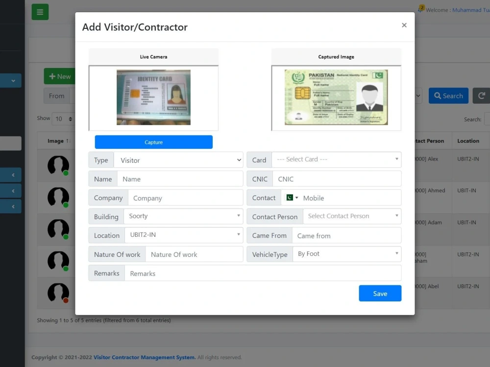Realtime visitor/contractor headcount management system | Upwork