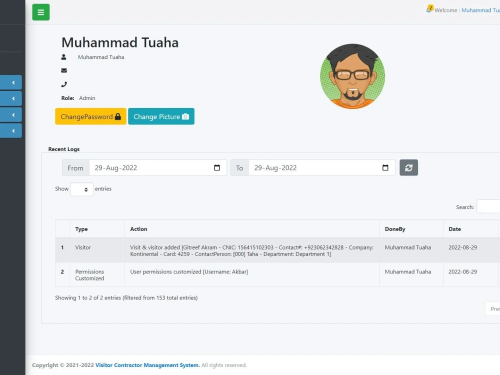 Realtime visitor/contractor headcount management system | Upwork