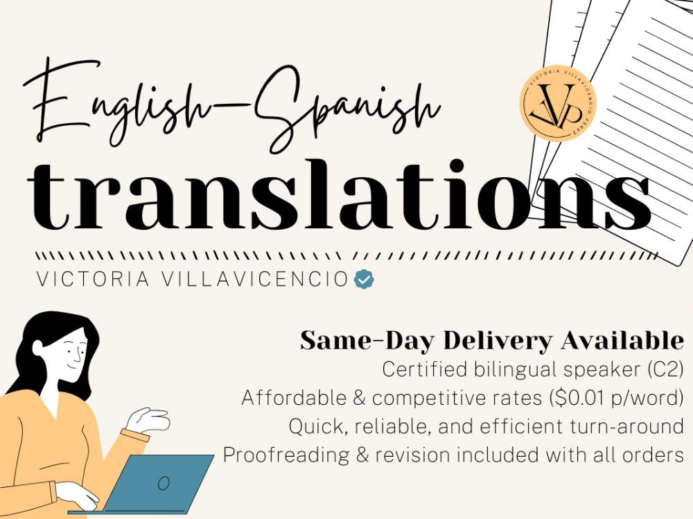 A high-quality, native-level English/Spanish translation | Upwork