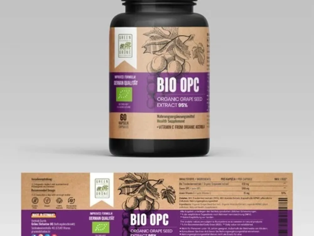 A custom label design for supplement bottles | Upwork