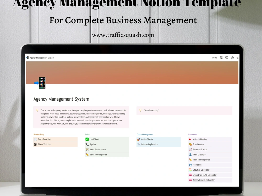A custom notion workspace or template | Upwork