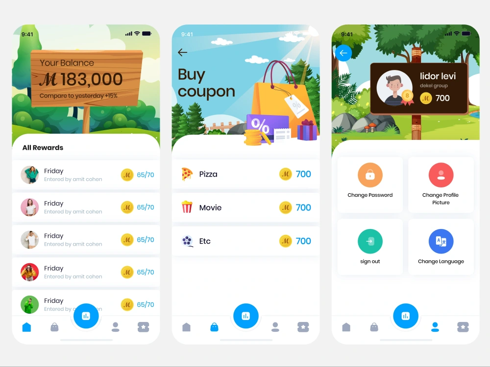 A creative mobile app UI/UX design | Upwork