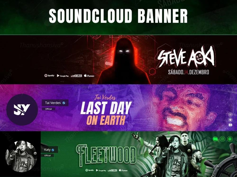 A custom soundcloud banner with a free pro picture. | Upwork
