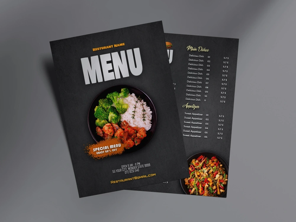 Fantastic Menu Designs for your Restaurants, Bars & Cafes | Upwork